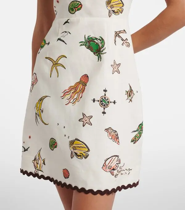 ALEMAIS Alémais Printed Cotton Minidress