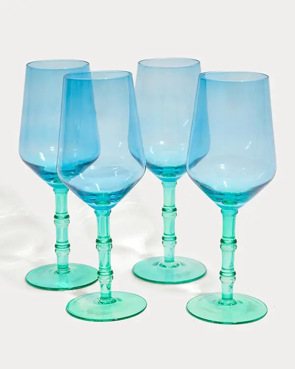 Lilly Pulitzer® Bamboo Stem Wine Glass Set