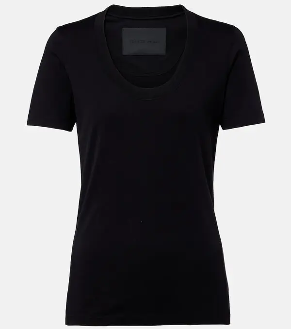 Phoebe Philo Cotton Jersey T-shirt - Black
