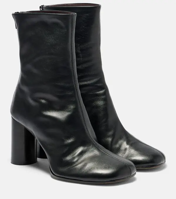 Phoebe Philo Leather Ankle Boots - Black