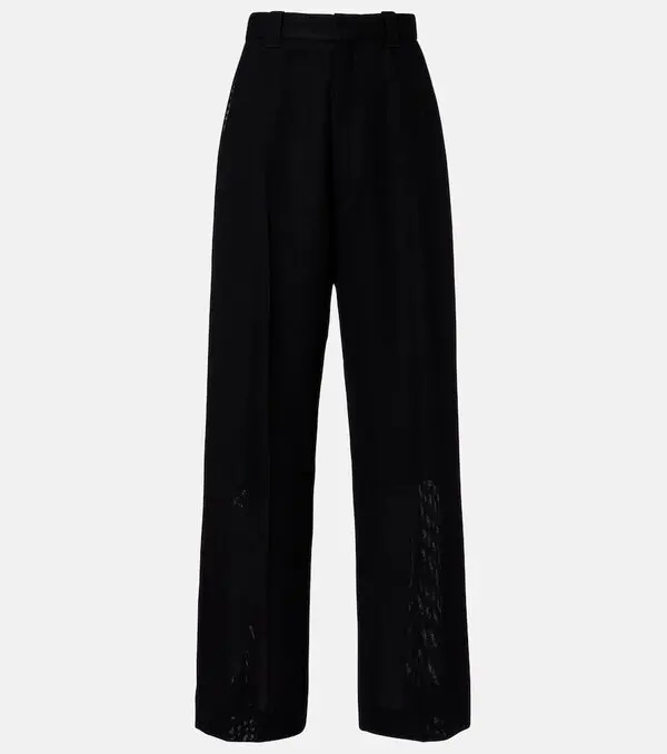 Phoebe Philo Wide-leg Trousers - Black