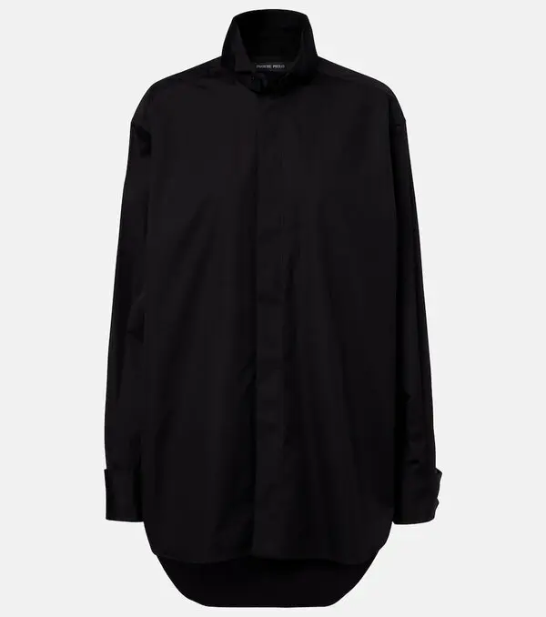 Phoebe Philo Oversized Cotton Poplin Shirt - Black