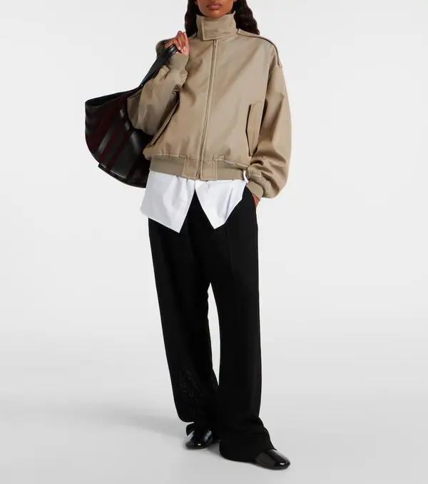 Phoebe Philo Harrington Cotton Twill Bomber Jacket