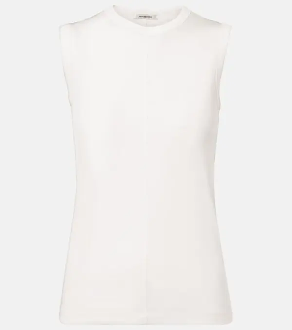 Phoebe Philo Cotton Tank Top - White