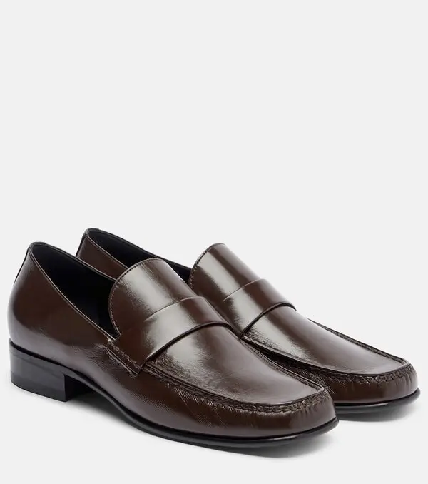 Phoebe Philo Leather Loafers - Brown