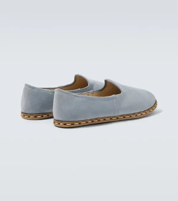 Sabah Suede Slip-on Shoes - Blue