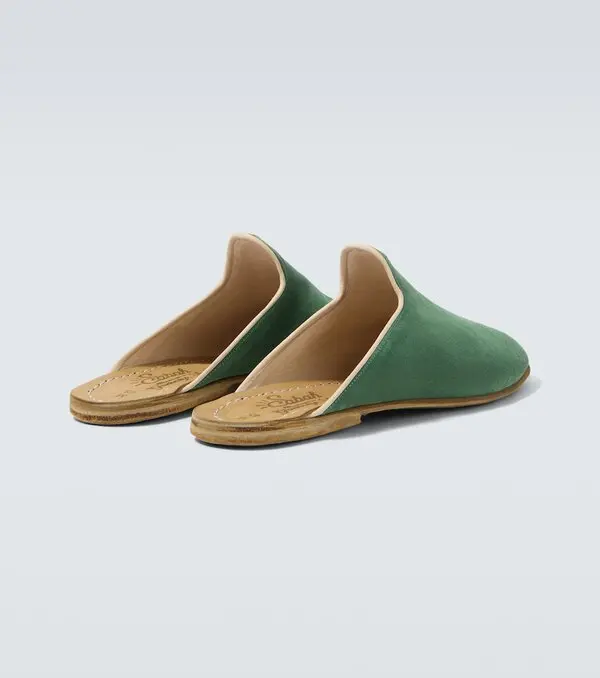 Sabah Baba Suede Mules - Green