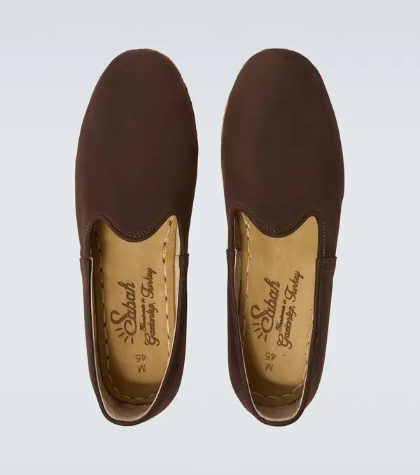 Sabah Leather Slip-on Shoes - Brown