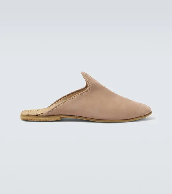 Sabah Baba Leather Mules - Beige