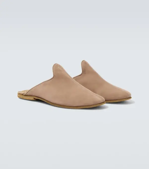 Sabah Baba Leather Mules - Beige