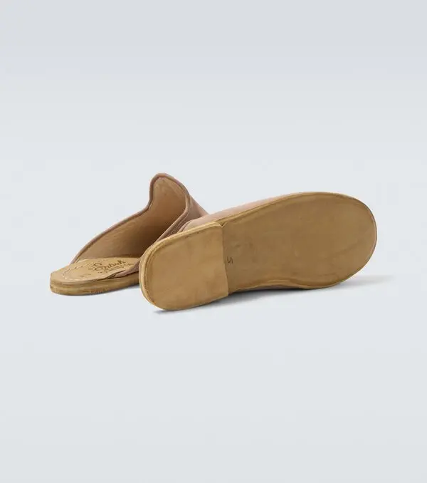 Sabah Baba Leather Mules - Beige