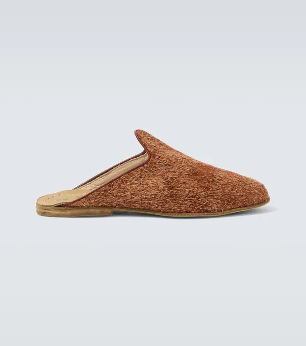 Sabah Baba Leather Mules - Brown
