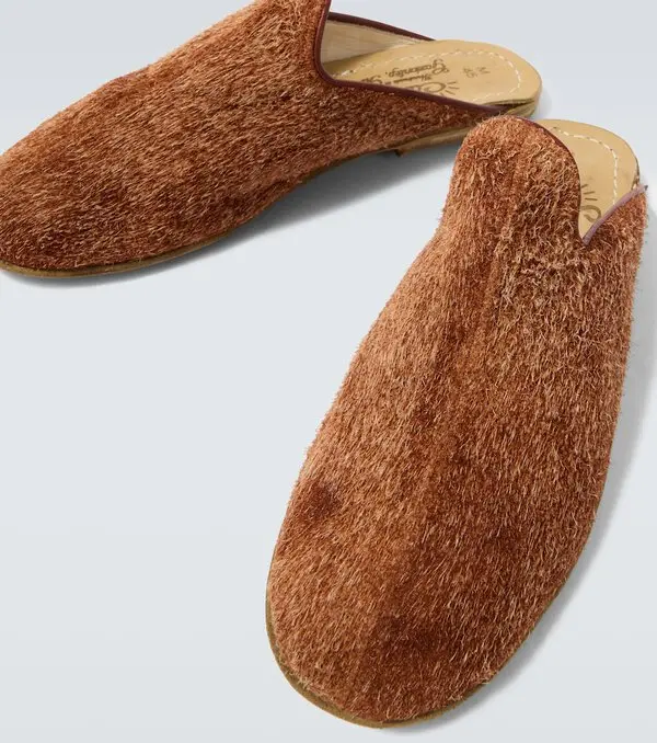 Sabah Baba Leather Mules - Brown