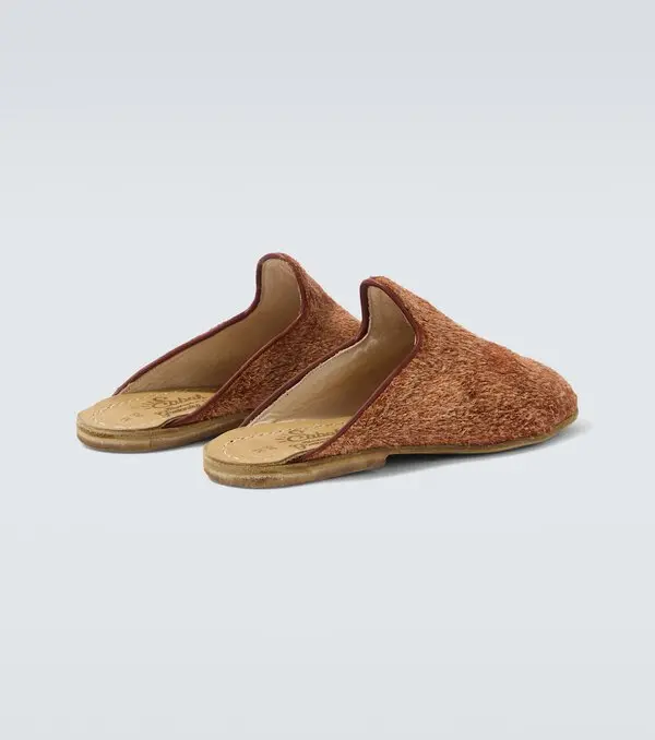 Sabah Baba Leather Mules - Brown