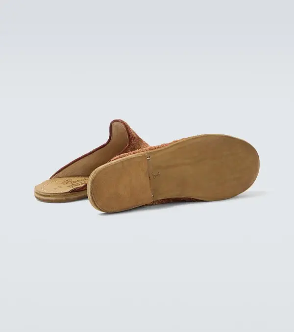 Sabah Baba Leather Mules - Brown