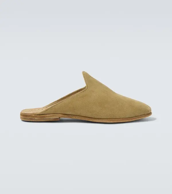 Sabah Baba Suede Mules - Beige