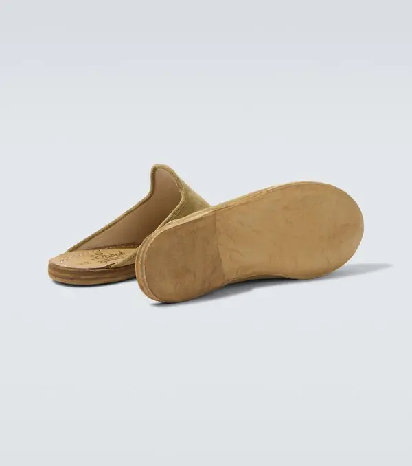 Sabah Baba Suede Mules - Beige