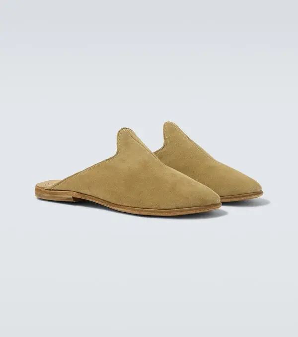 Sabah Baba Suede Mules - Beige