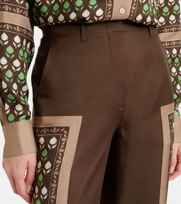 Tory Burch Printed Silk Twill Palazzo Pants