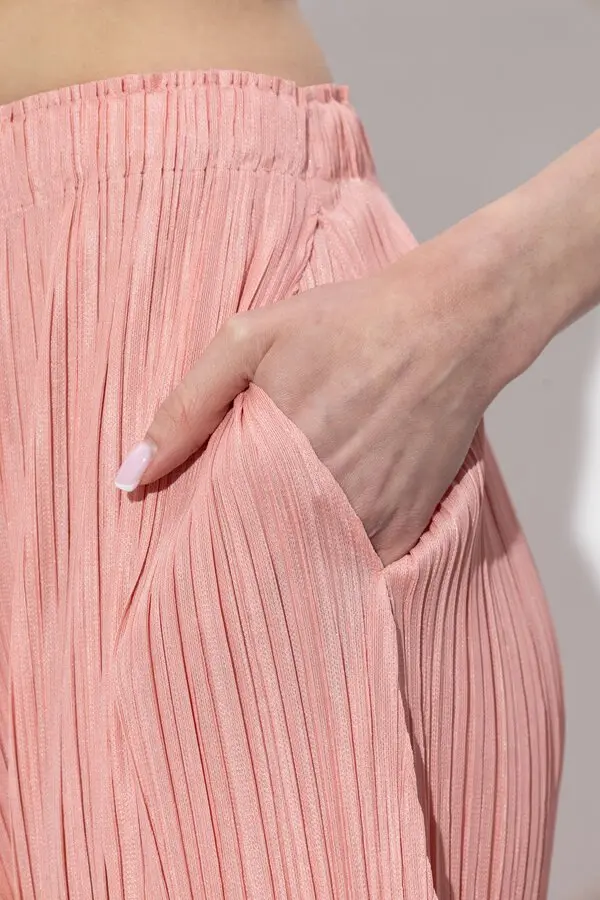 Issey Miyake Pleated Trousers - Pink
