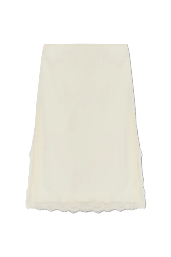 RÓHE Skirt With Lace Trim - Cream