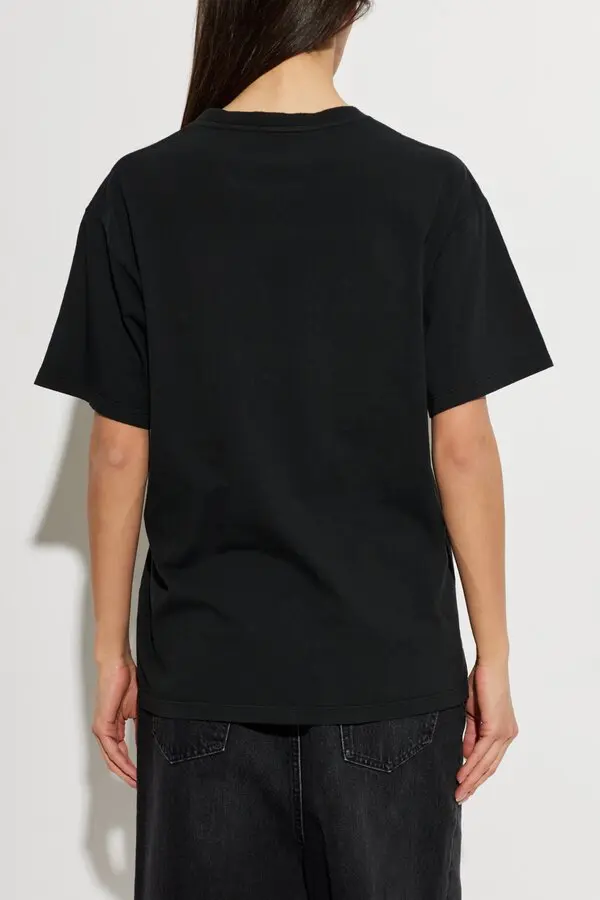 MAISON MARGIELA Printed Cotton T-shirt - Black