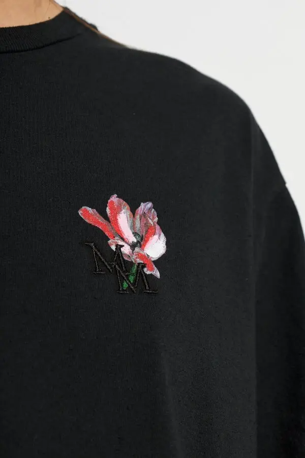 MAISON MARGIELA Printed Cotton T-shirt - Black