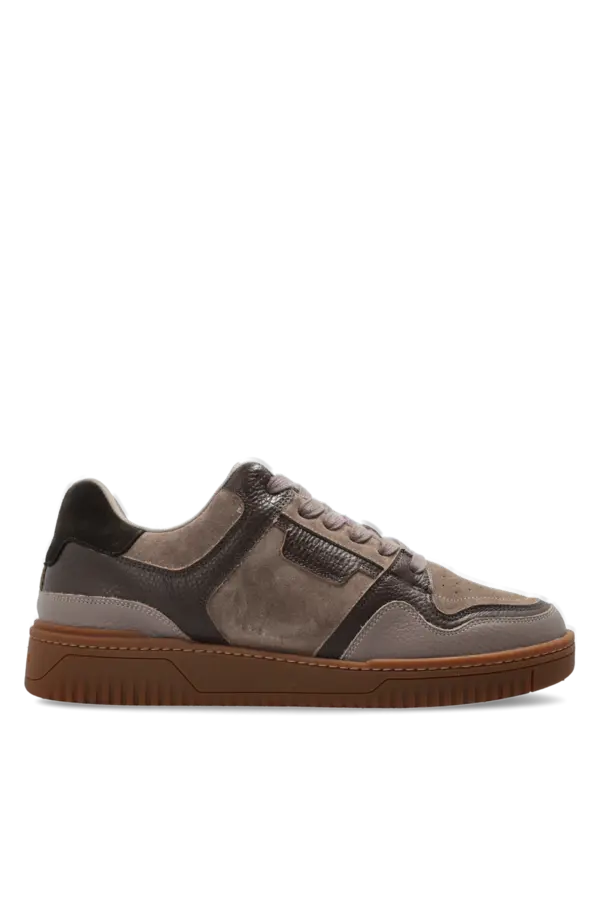 ALLSAINTS Regan Leather Sneakers - Brown