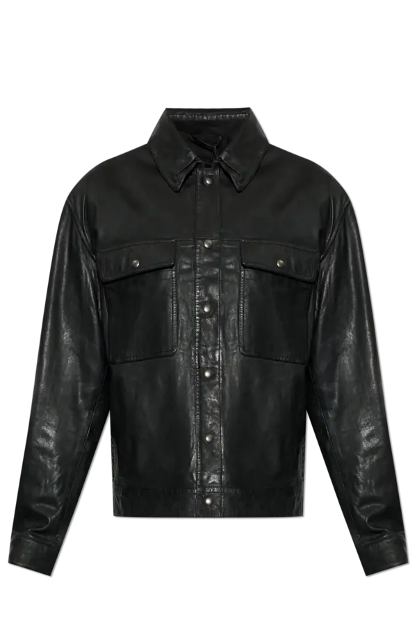 ALLSAINTS Shelton Leather Jacket - Black