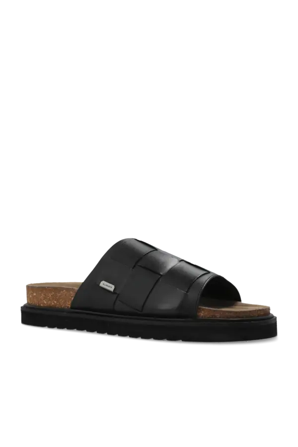 ALLSAINTS Randal Leather Slides - Black