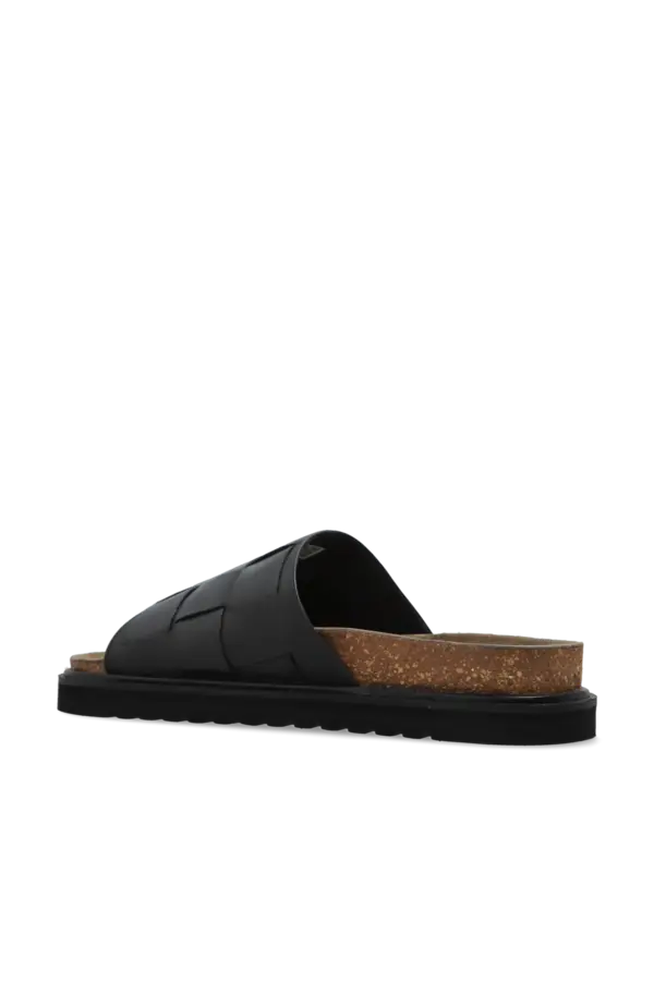 ALLSAINTS Randal Leather Slides - Black
