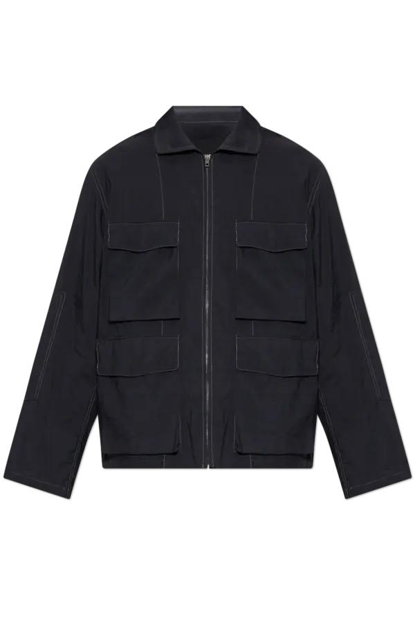LEMAIRE Lightweight Jacket With Pockets - Navy Blue