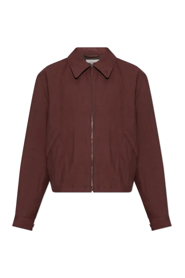 LEMAIRE Collared Jacket - Burgundy