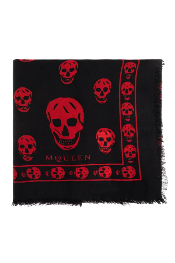 Alexander McQueen Wool Scarf - Black