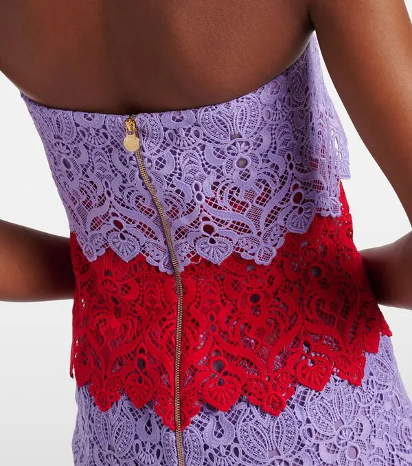 Carolina Herrera Lace Cocktail Dress