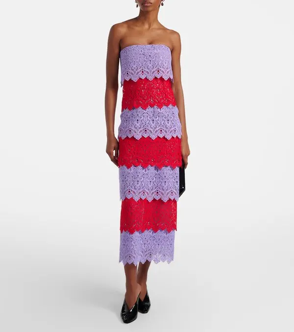 Carolina Herrera Lace Cocktail Dress
