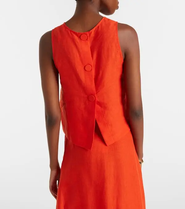 ERES Ravie Linen Top - Orange