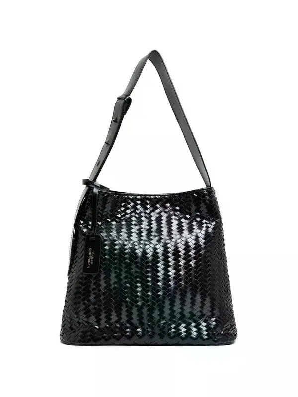 STUDIO CHOFAKIAN Woven Shoulder Bag - Black