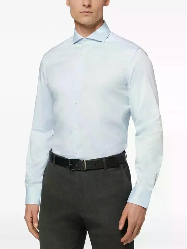 Boggi Milano Pointed-collar Shirt - Blue