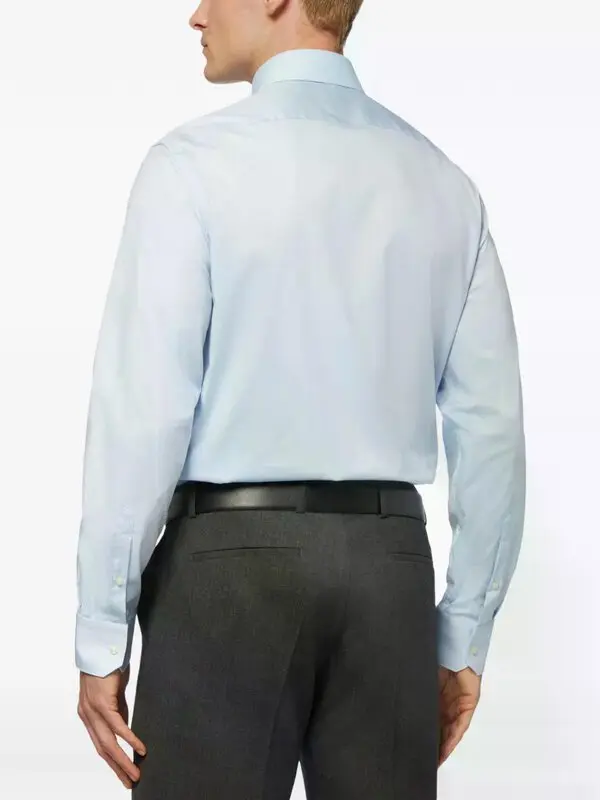 Boggi Milano Pointed-collar Shirt - Blue