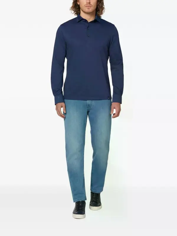 Boggi Milano Bowling-collar Polo Shirt