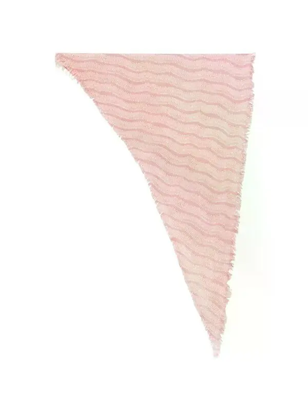 Hemisphere Fringed Scarf - Pink