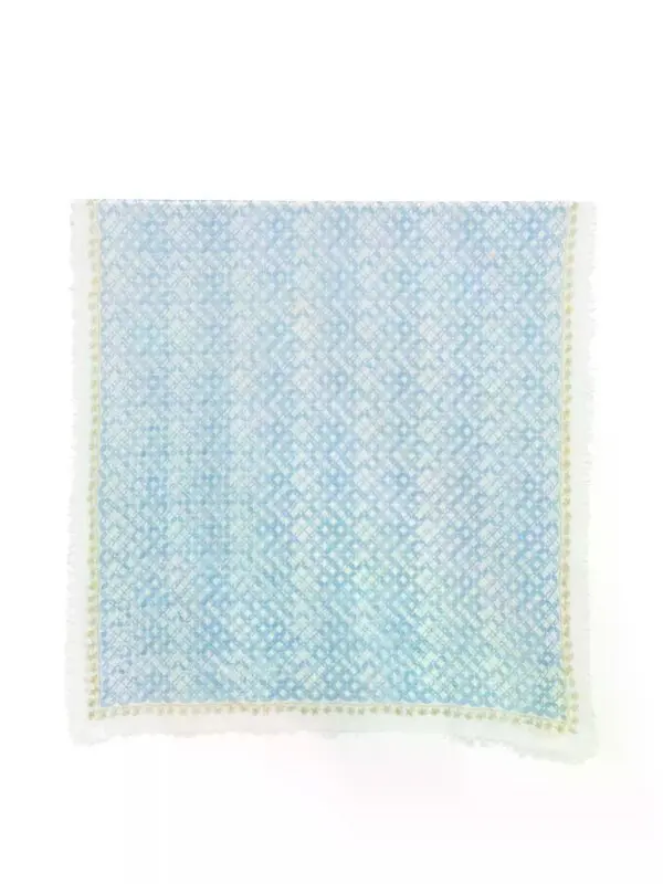 Hemisphere Patterned Scarf - Blue