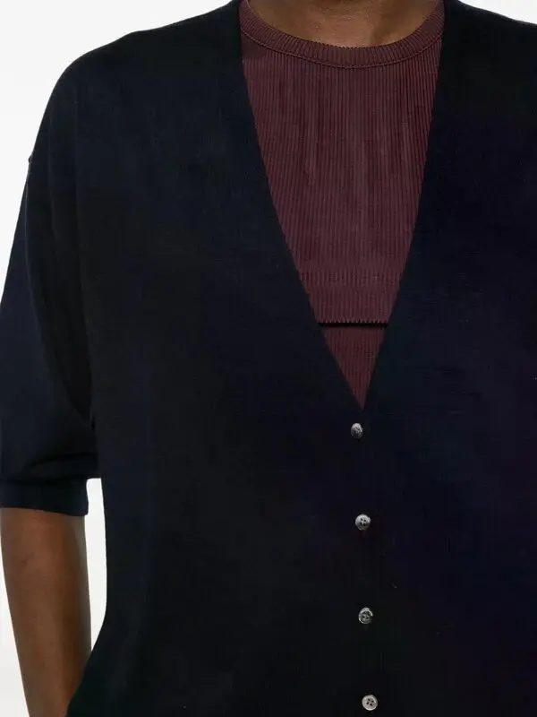 Hemisphere Button-up Cardigan - Blue