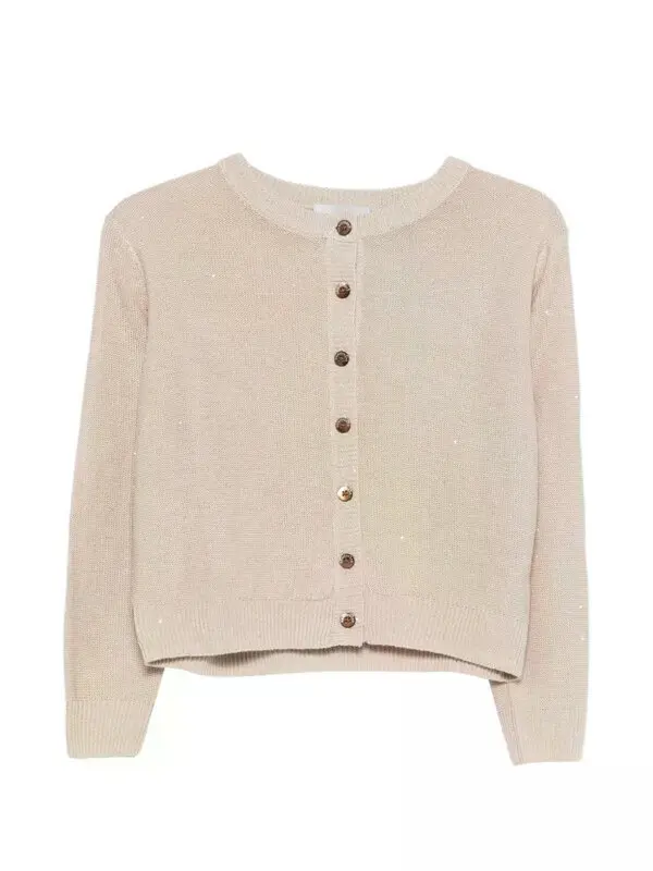 Hemisphere Buttoned Cardigan - Neutrals