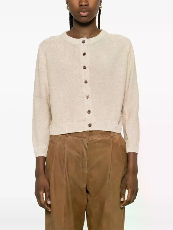 Hemisphere Buttoned Cardigan