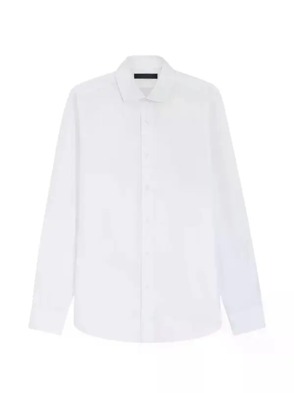 BOSS Long-sleeved Cotton Shirt - White