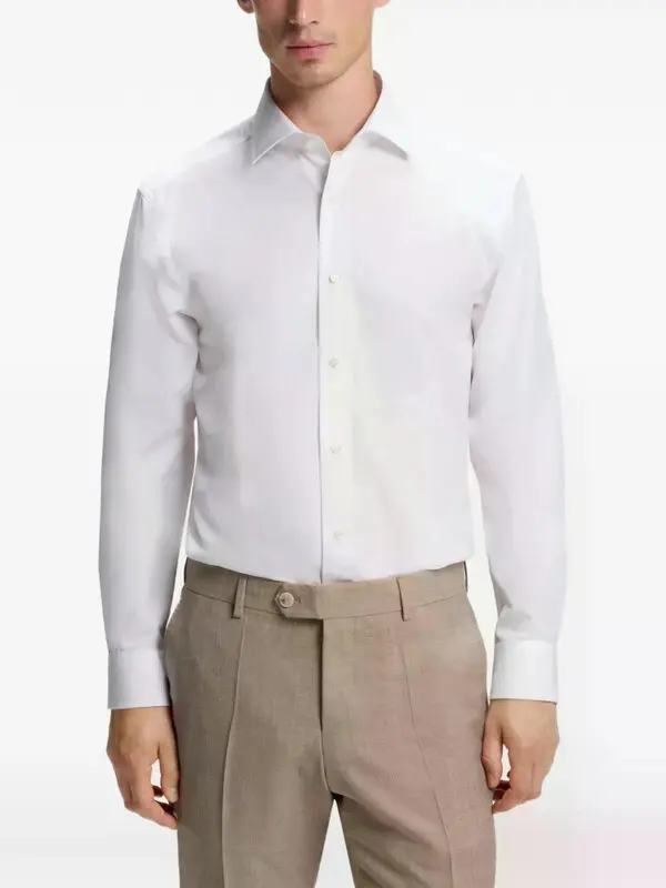 BOSS X Beckham Slim-fit Cotton Shirt