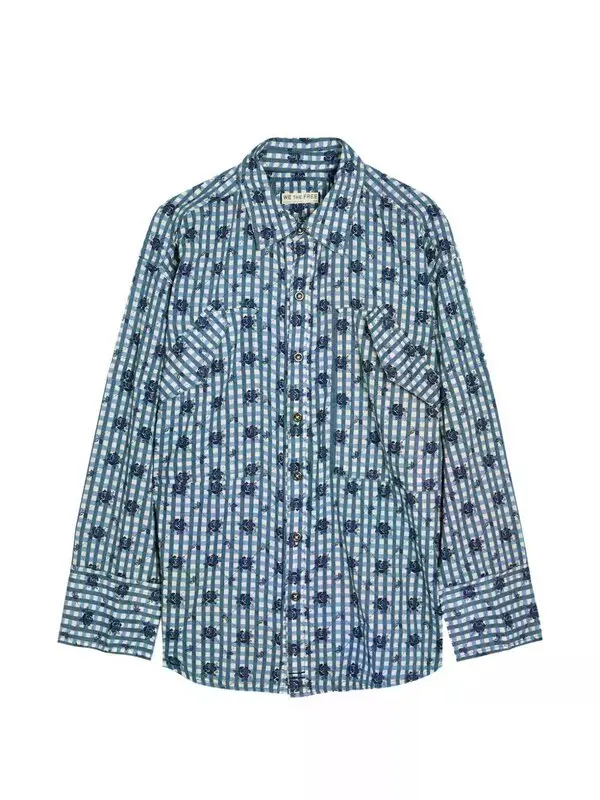 Free People Ashley Plaid-pattern Shirt - Blue