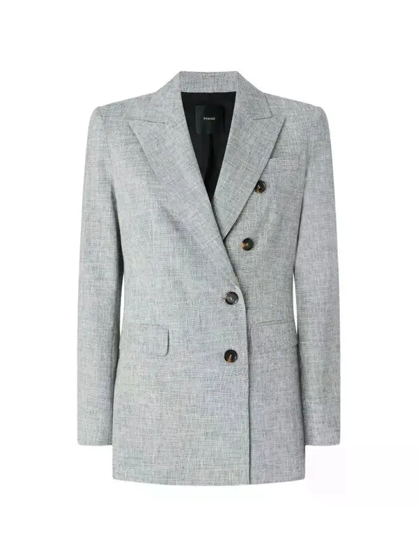 Pinko Double-breasted Blazer - Grey